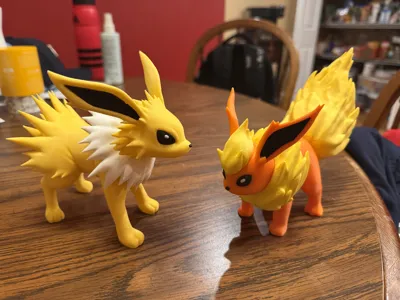 Pokémon — Flareon (Multi-color Assembly) by 手残的Leo - MakerWorld