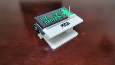 Toothpick Dispenser - all parts printed by FlorinV MakerWorld: Download ...