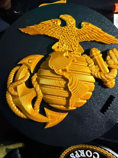 USMC United States Marine Corps Logo Wall Plaque - Free 3D Print Model ...