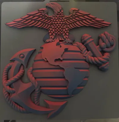 USMC United States Marine Corps Logo Wall Plaque - Free 3D Print Model ...