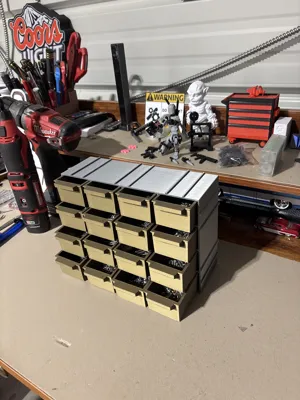 Workshop / Desk Organizer / Stackable / 3 Sizes by PaperPlaneLab ...