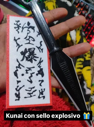 Naruto Explosive Tag Kunai by 霹雳火 MakerWorld: Download Free 3D Models