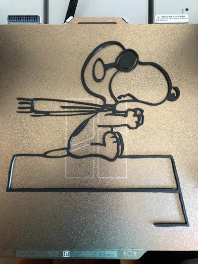Snoopy II. Door Corner - Free 3D Print Model - MakerWorld