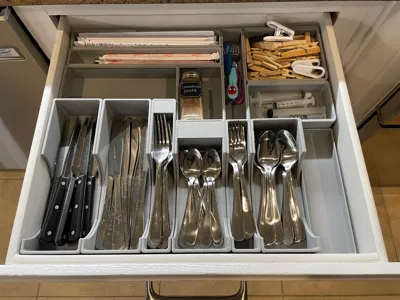 5x1x60mm Gridfinity Silverware Tray by pmorgan - MakerWorld