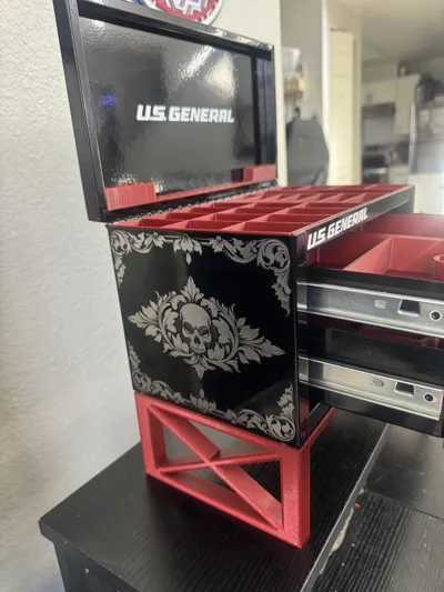 Stand for the Mini Harbor Freight Toolbox / Riser - Free 3D Print Model ...