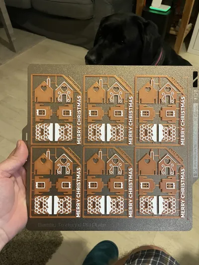 Gingerbread House Kit Card by Nakozen MakerWorld: Download Free 3D Models