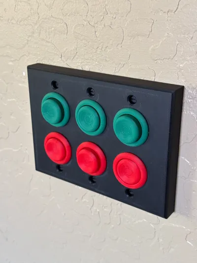 Arcade Style Light Switch - Free 3D Print Model - MakerWorld