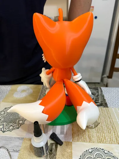 Tails Sonic - multi part - Free 3D Print Model - MakerWorld