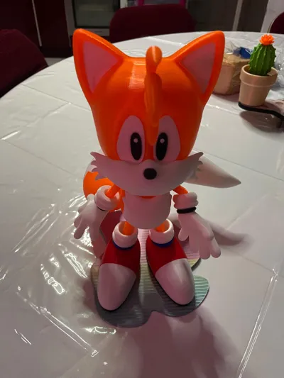 Tails Sonic - multi part - Free 3D Print Model - MakerWorld