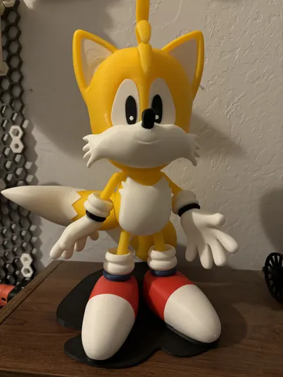 Tails Sonic - multi part Remixed by Ethanprint3D MakerWorld: Download ...