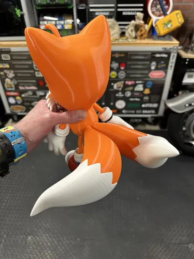 Tails Sonic - multi part - Free 3D Print Model - MakerWorld