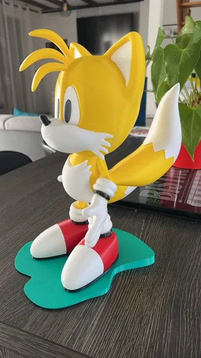 Tails Sonic - multi part Remixed by Ethanprint3D MakerWorld: Download ...