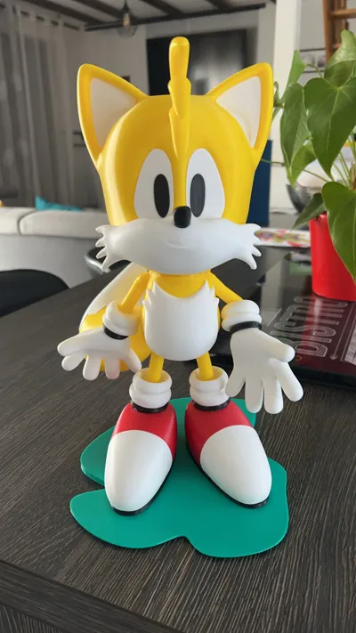 Tails Sonic - multi part Remixed by Ethanprint3D MakerWorld: Download Free 3D Models
