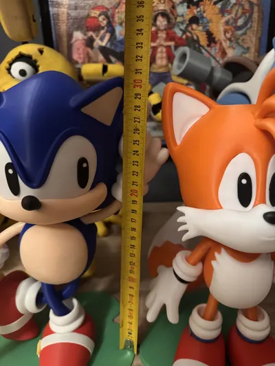Tails Sonic - multi part - Free 3D Print Model - MakerWorld