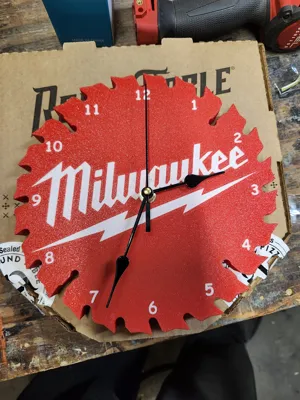 Milwaukee Saw Blade Clock by railimages MakerWorld: Download Free 3D Models