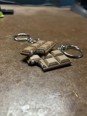 Chocolate Bar Keychain by fana MakerWorld: Download Free 3D Models