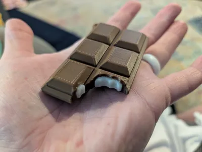 Chocolate Bar Keychain - Free 3D Print Model - MakerWorld