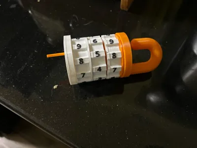 Fully 3D Printed Combination Lock - Free 3D Print Model - MakerWorld