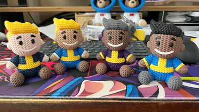 Crochet Fallout Vault-Tec Vault Boy by NaraaPrints MakerWorld: Download ...
