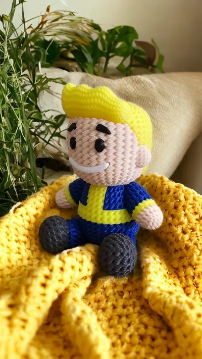 Crochet Fallout Vault-Tec Vault Boy by NaraaPrints MakerWorld: Download ...