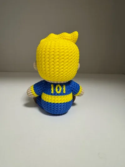 Crochet Fallout Vault-Tec Vault Boy - Free 3D Print Model - MakerWorld