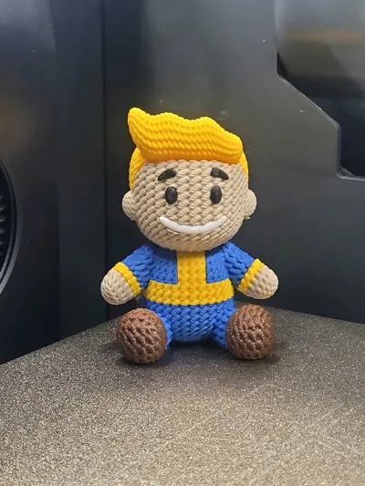 Crochet Fallout Vault-Tec Vault Boy by NaraaPrints MakerWorld: Download ...