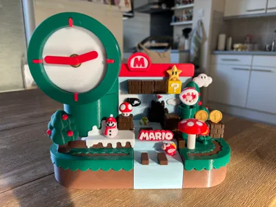 Switch Mario creative clock base Panoramic version by canmaxfire ...