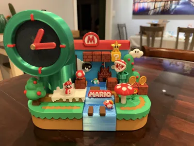 Switch Mario creative clock base Panoramic version by canmaxfire ...