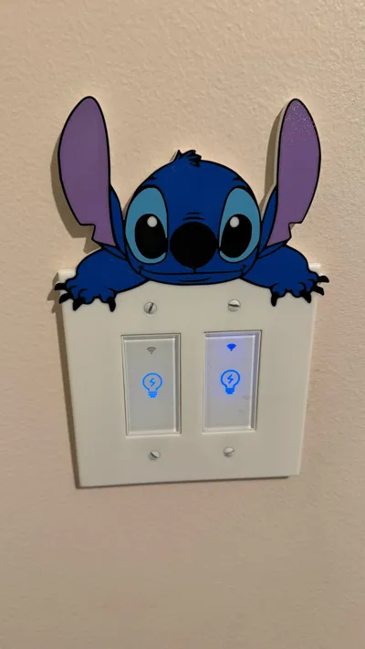 Stitch Single and Double Light Switch Covers by bloodVixen MakerWorld ...