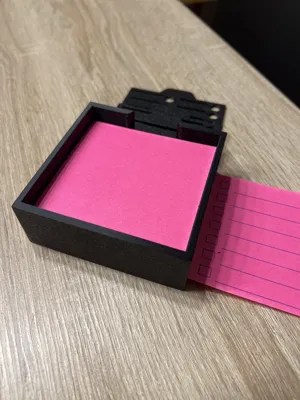 Holder for Post-It Notes - Stencils Included - Free 3D Print Model ...
