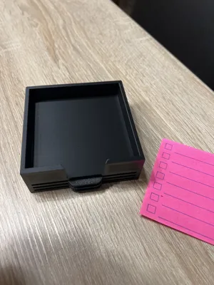 Holder for Post-It Notes - Stencils Included - Free 3D Print Model ...