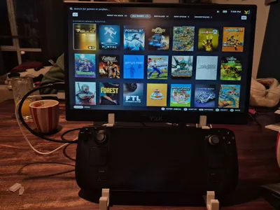 portable monitor steam deck stand - Free 3D Print Model - MakerWorld