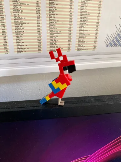 Minecraft Red Parrot by DemiGod2B MakerWorld: Download Free 3D Models