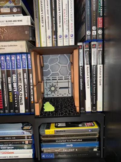 Functional Fallout Vault Book Nook w/compartment by SilvestreDesignLab ...