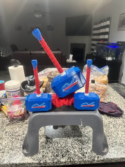 Buffalo Bills LOGO for Thor's Hammer - Free 3D Print Model - MakerWorld