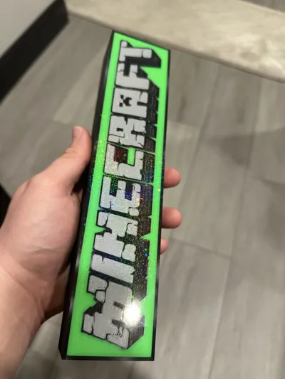 Minecraft Logo Light Box by 3Dmammoth - MakerWorld