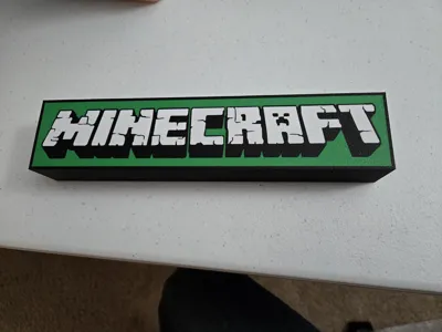 Minecraft Logo Light Box by 3Dmammoth - MakerWorld