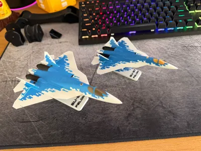 Su-57 Felon Plane Kit Card by pbbence1994 MakerWorld: Download Free 3D ...