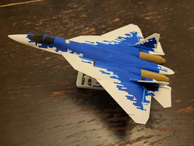 Su-57 Felon Plane Kit Card by pbbence1994 MakerWorld: Download Free 3D ...