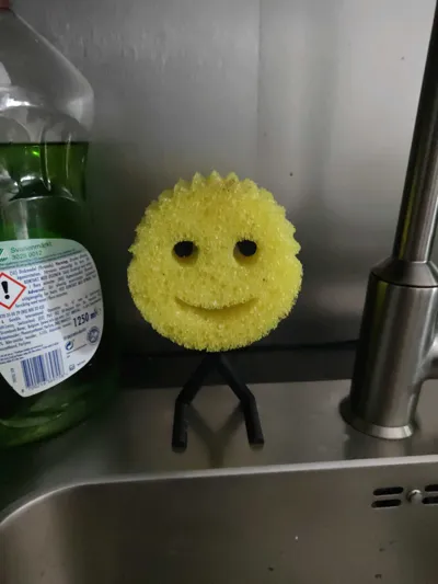 Scrub Daddy or Mommy stickman stand/holder - Free 3D Print Model ...