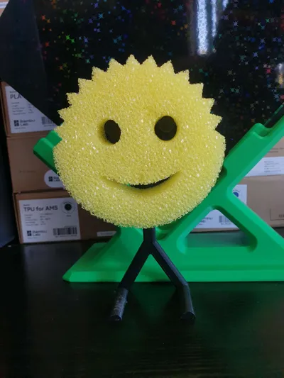 Scrub Daddy or Mommy stickman stand/holder - Free 3D Print Model ...