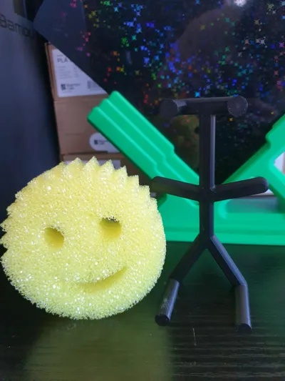 Scrub Daddy or Mommy stickman stand/holder - Free 3D Print Model ...