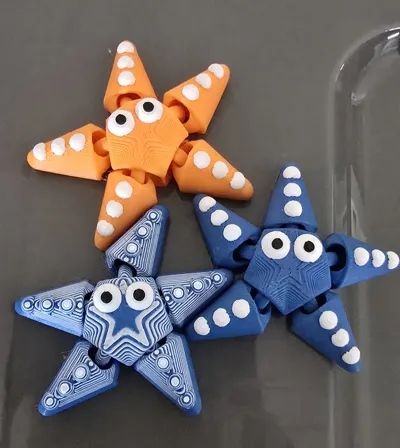 Flexi Funny Starfish by ilya91 MakerWorld: Download Free 3D Models