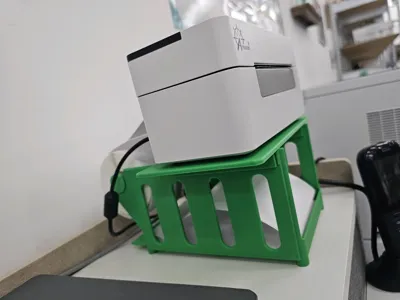Label Printer Stand for Rolls and Bifold Labels by NPD MakerWorld ...