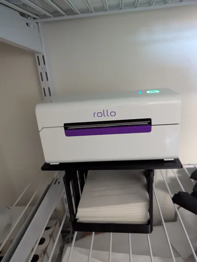 Label Printer Stand for Rolls and Bifold Labels by NPD MakerWorld ...