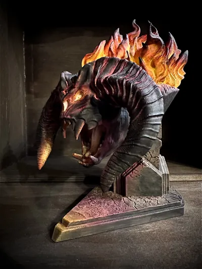 Balrog Bust – Lord of the Rings - Free 3D Print Model - MakerWorld