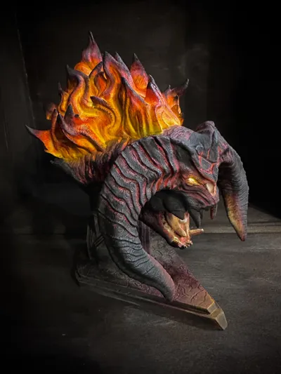 Balrog Bust – Lord of the Rings - Free 3D Print Model - MakerWorld