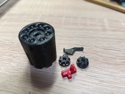 Revolver, Functional, 100% printed, V2 by it_could_explode MakerWorld ...