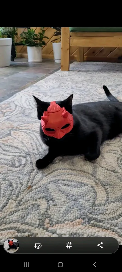 Daredevil Cat Mask by BODY3D MakerWorld: Download Free 3D Models