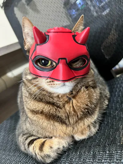Daredevil Cat Mask by BODY3D MakerWorld: Download Free 3D Models